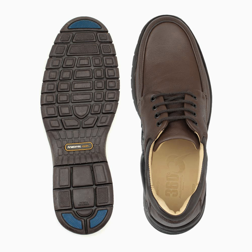 Sapato Anatomic Gel 7915 Floater Brown - Anatomic Gel