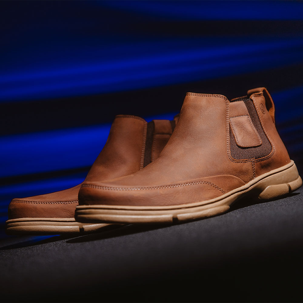 Botina Anatomic Gel 7891 Rustico Conhaque - Anatomic Gel