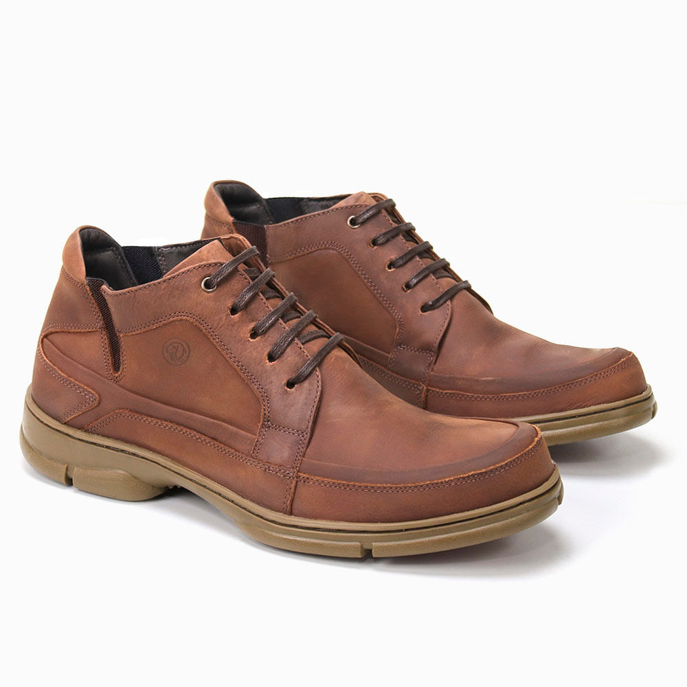 Bota Anatomic Gel 7811 Rustico Conhaque - Anatomic Gel