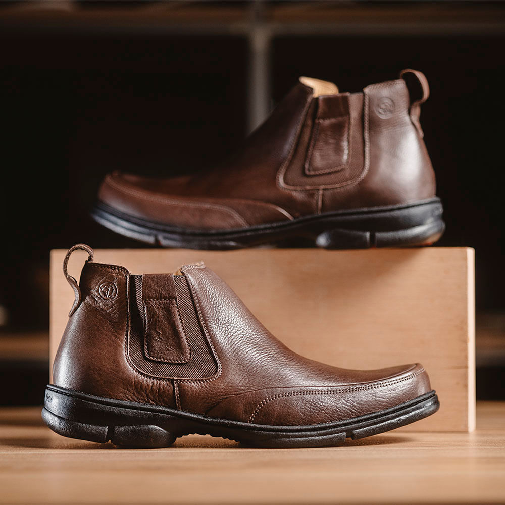 Botina Anatomic Gel 7891 Floater Brown - Anatomic Gel